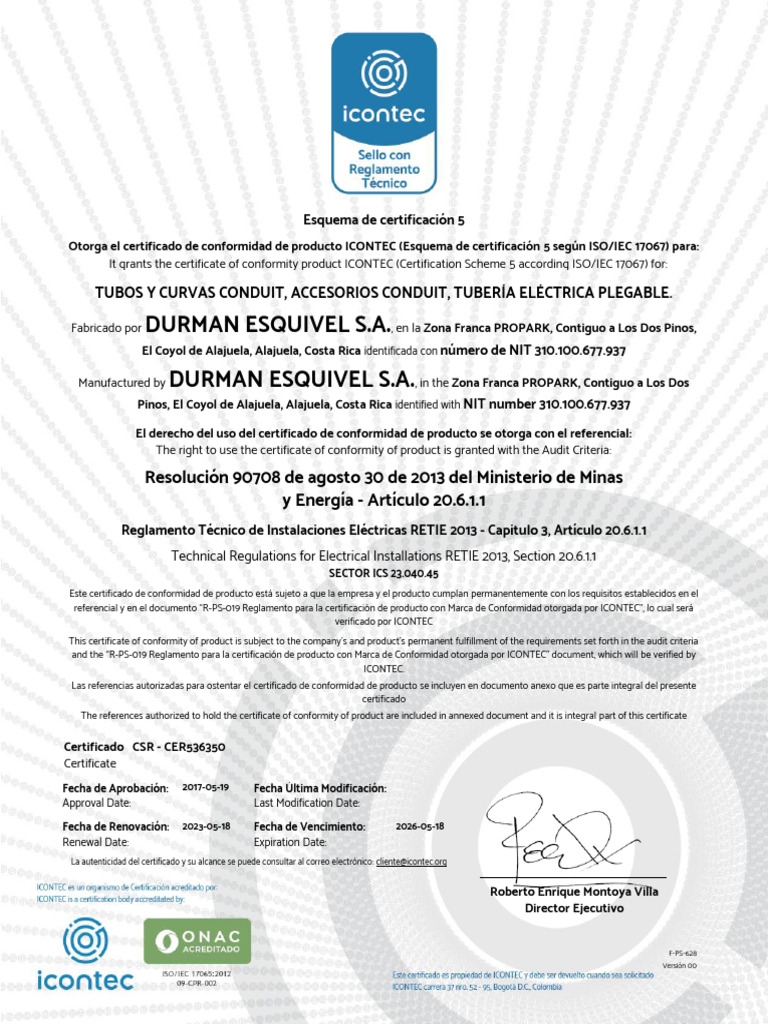 Tuberia PVC Durman | PDF