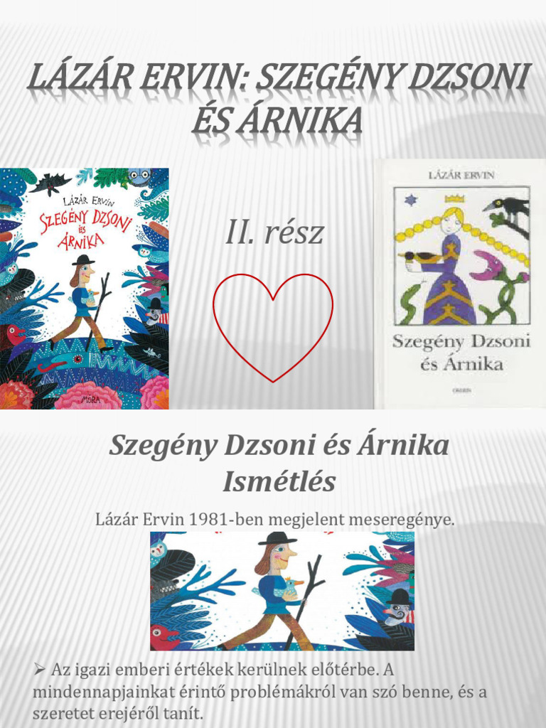 Lázár Ervin - Szegény Dzsoni És Árnika II. Rész | PDF