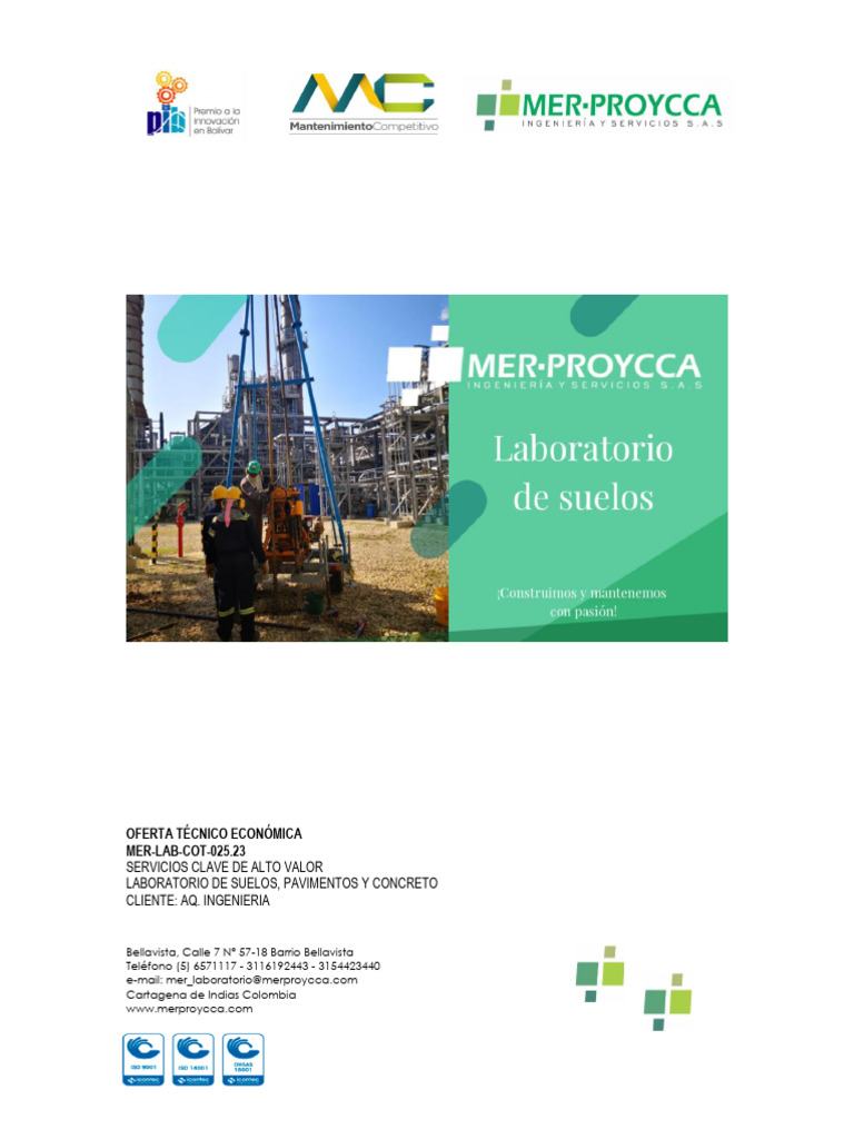 Mer-Lab-Cot-025.23 Ensayos de Control de Calidad-1 | PDF | Laboratorios | Business