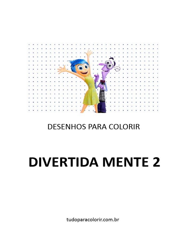Livrinho de Divertida Mente 2 para Colorir | PDF
