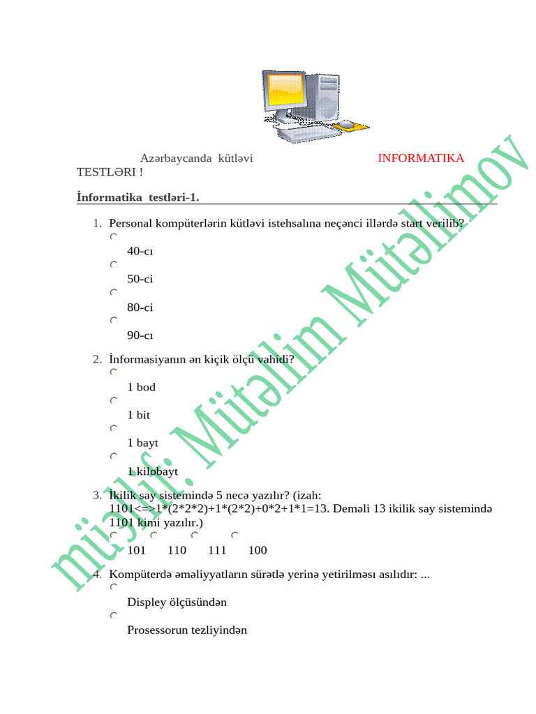 91 Informatika Tes | PDF