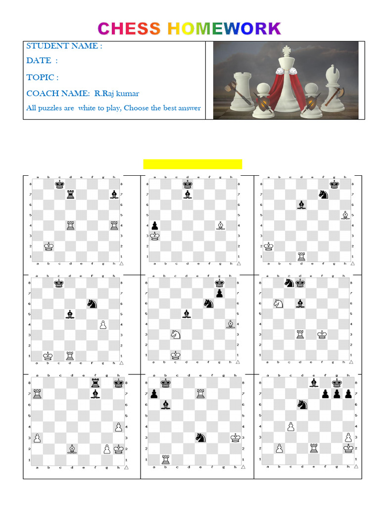 Chess Tactics: Elimination of Defense | PDF