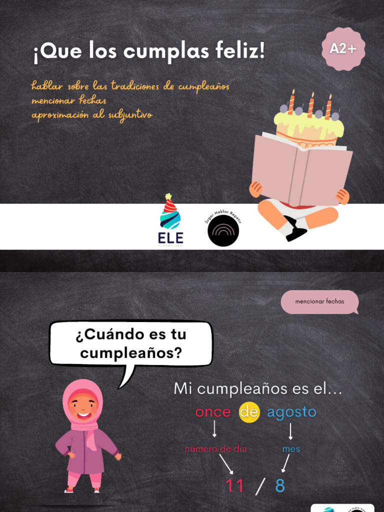 MATERIAL 1 Corregido JUGAR HABLAR REPETIR ¡Qué Los Cumplas Feliz! | PDF ...
