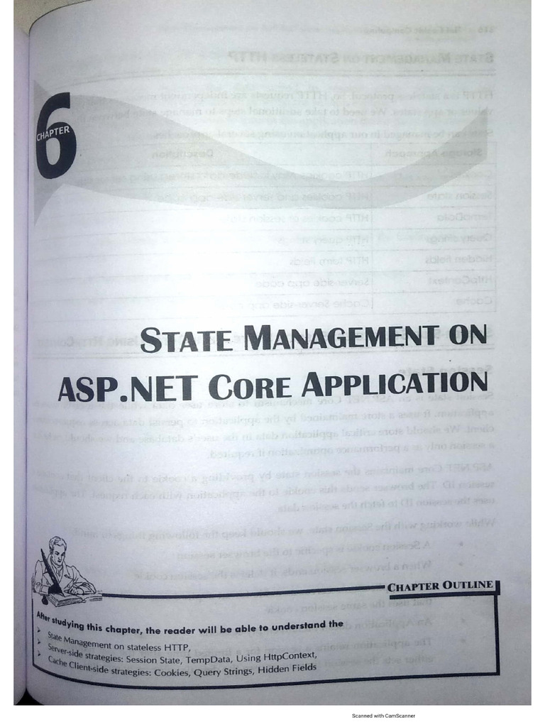 Unit 6 - State Management on ASPNET Core Application | PDF