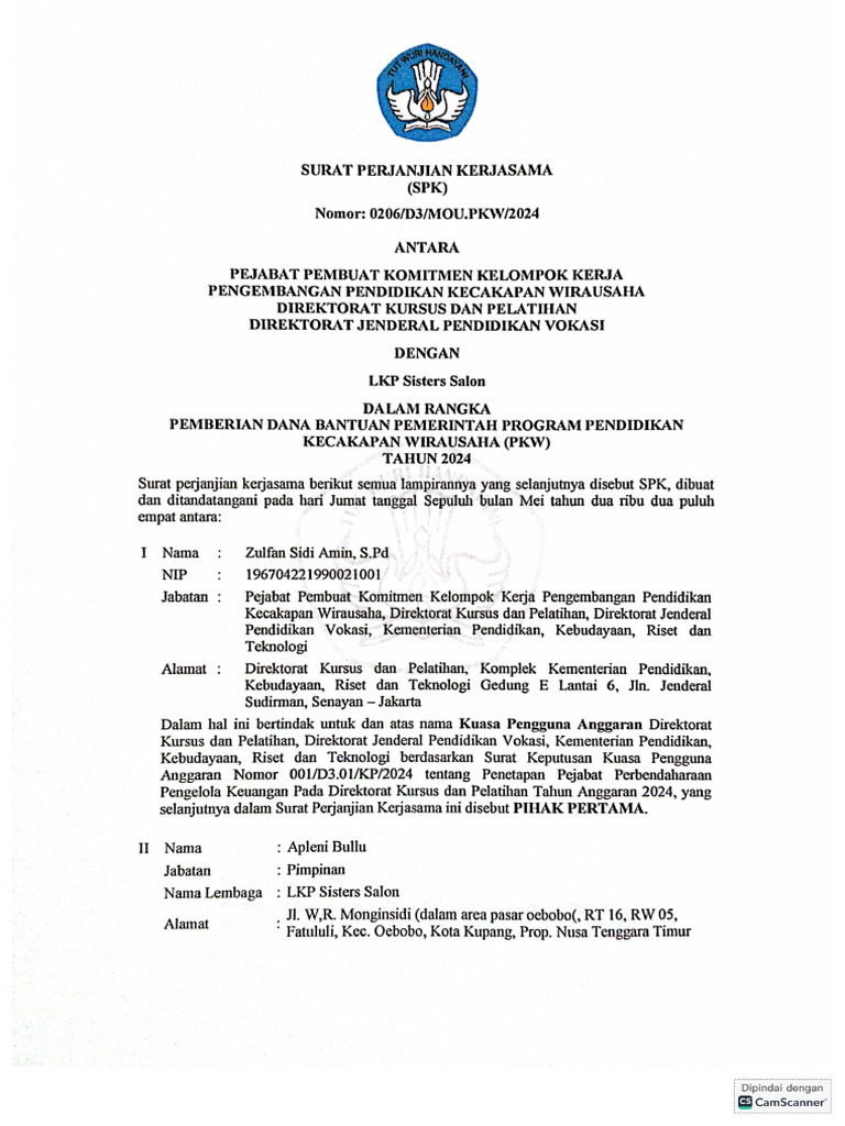 2.4.a dan 2.4.b MOU dengan pemerintah | PDF