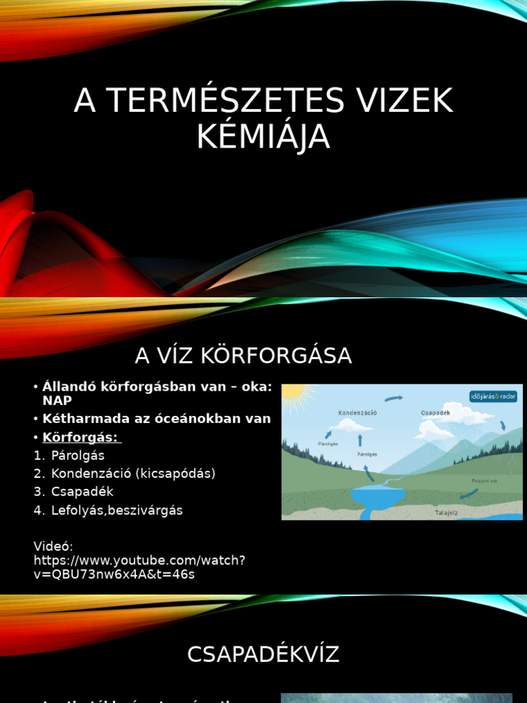 A Természetes Vizek Kémiája | PDF