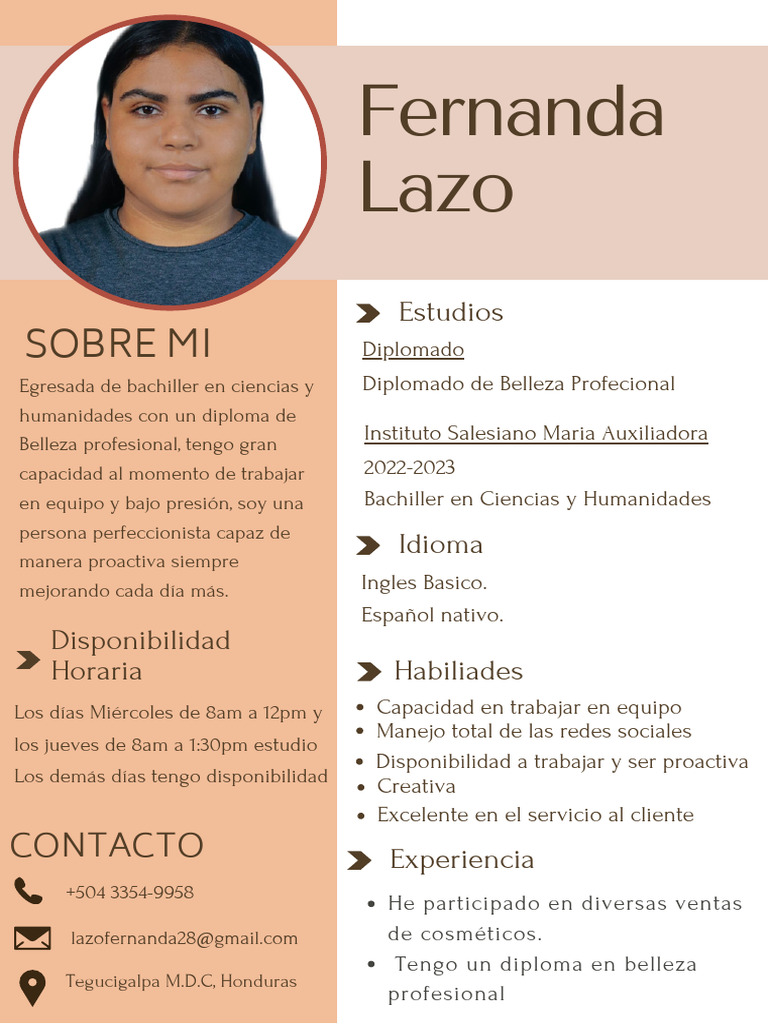 Curriculum Fernanda Lazo2 | PDF