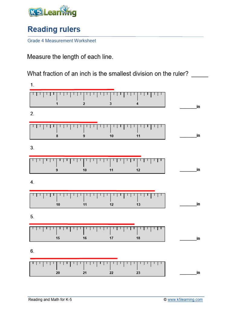 Grade 4 Measurement Worksheet | PDF