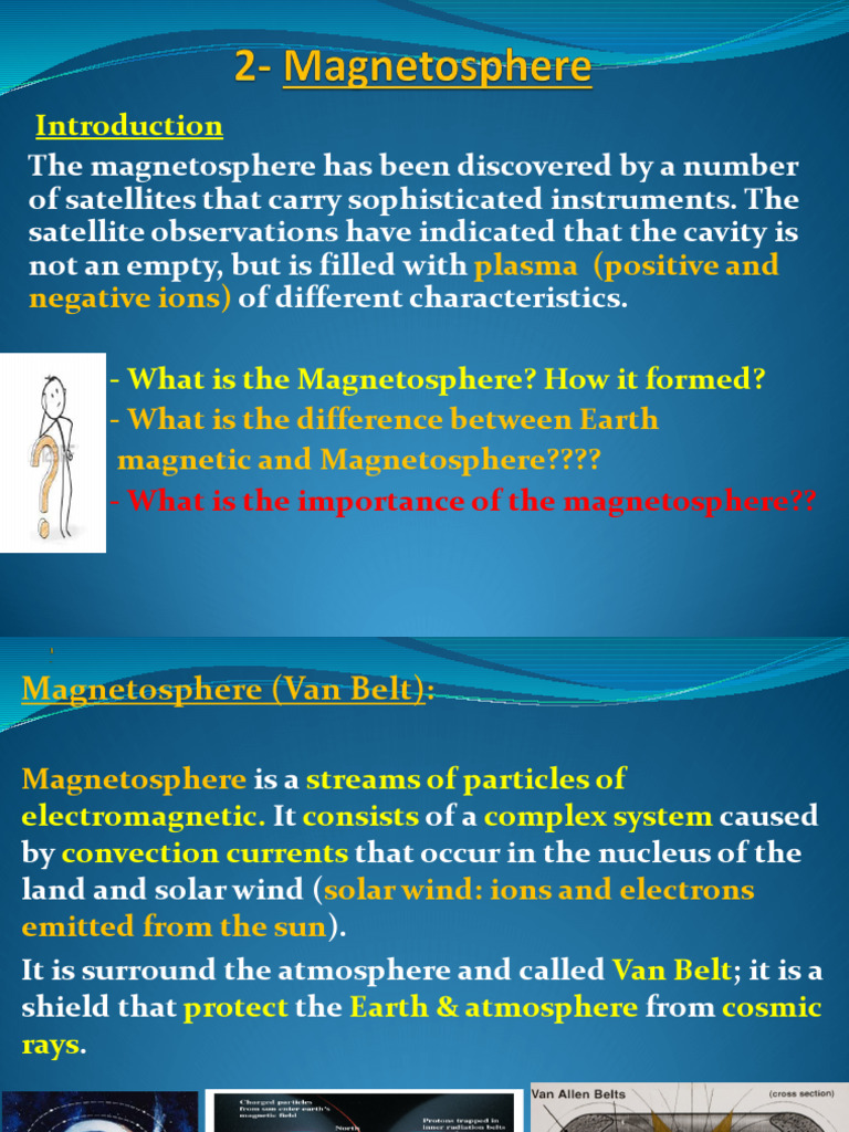 Earth's Magnetosphere Explained | PDF | Solar Wind | Magnetosphere