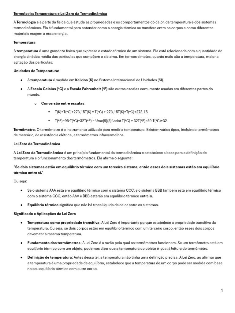 Fis 08 - Termologia | PDF | Fahrenheit | Celsius