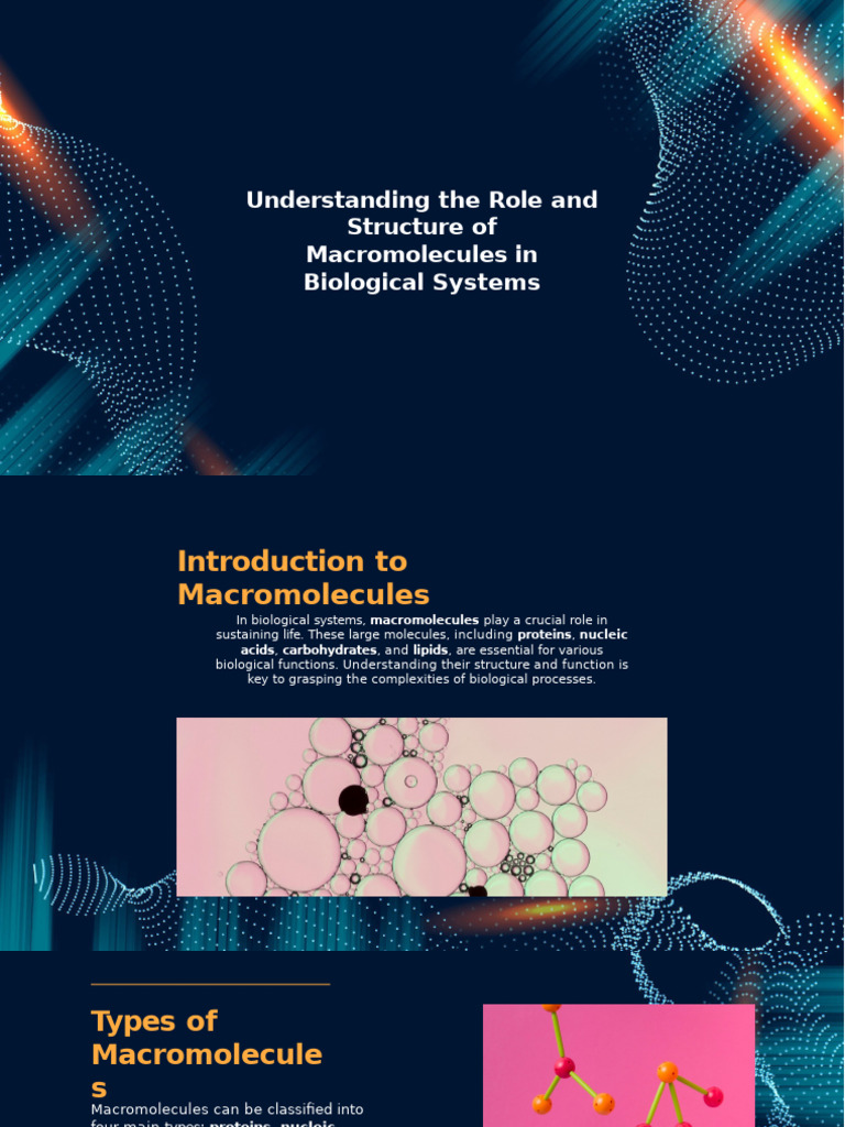 Macromolecules in Biological Systems | PDF | Macromolecules | Biology