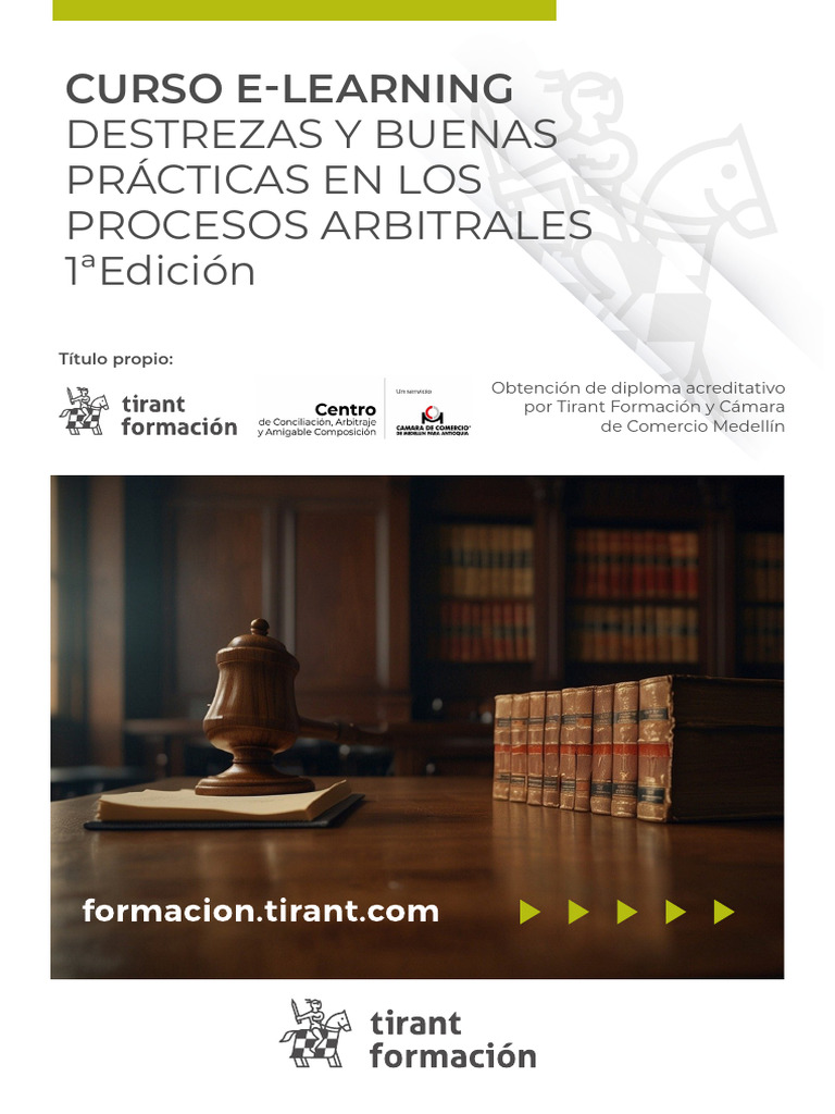 Curso Destrezas y Buenas Prácticas en Los Procesos Arbitrales | PDF | Arbitraje | Inteligencia ...