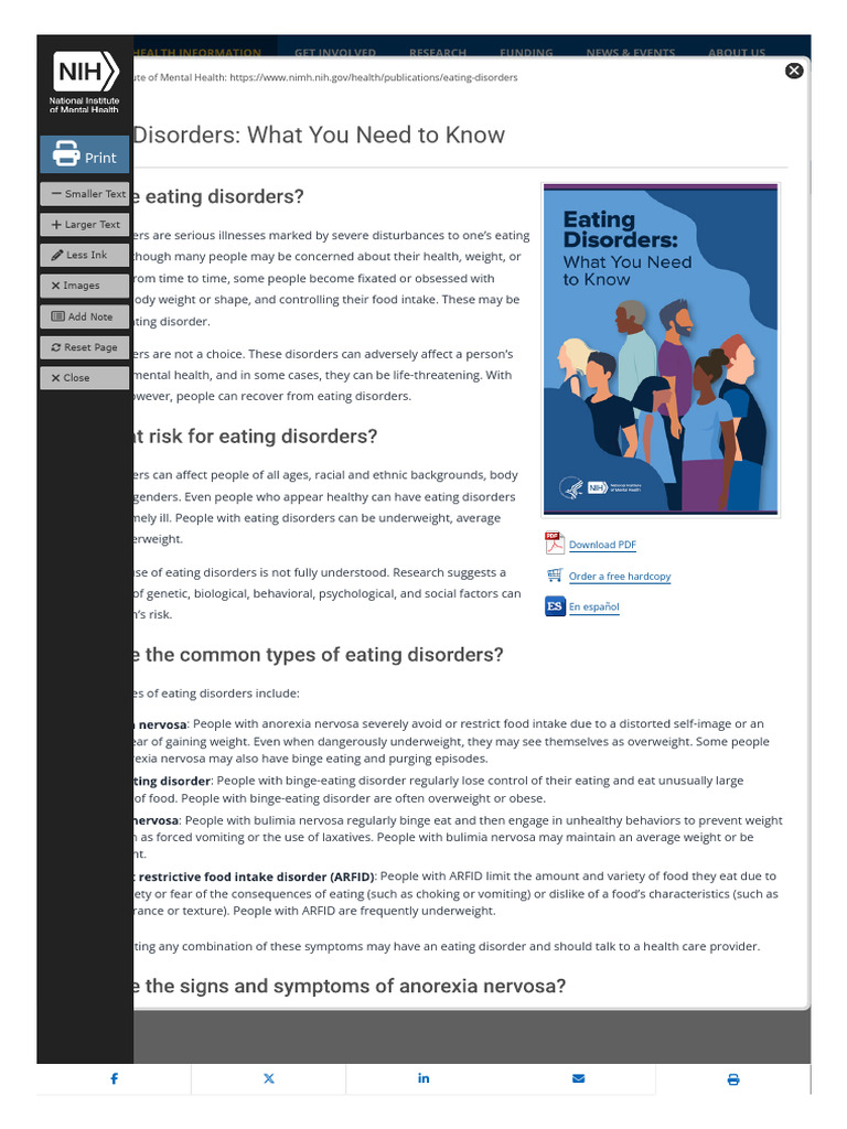 Understanding Eating Disorders Guide | PDF | Eating Disorder | Binge ...