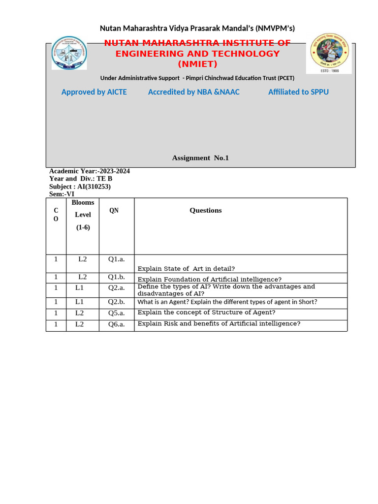 AI Assignmnet 1 | PDF