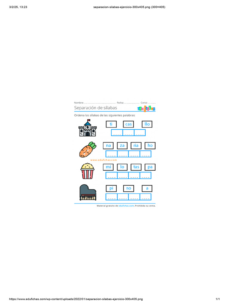separacion-silabas-ejercicio-300x405 17 | PDF