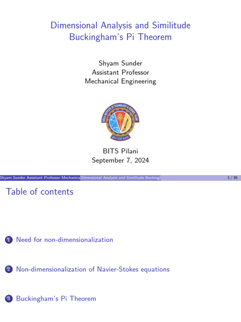 Non_Dimensionalization | PDF | Determinant | Physics