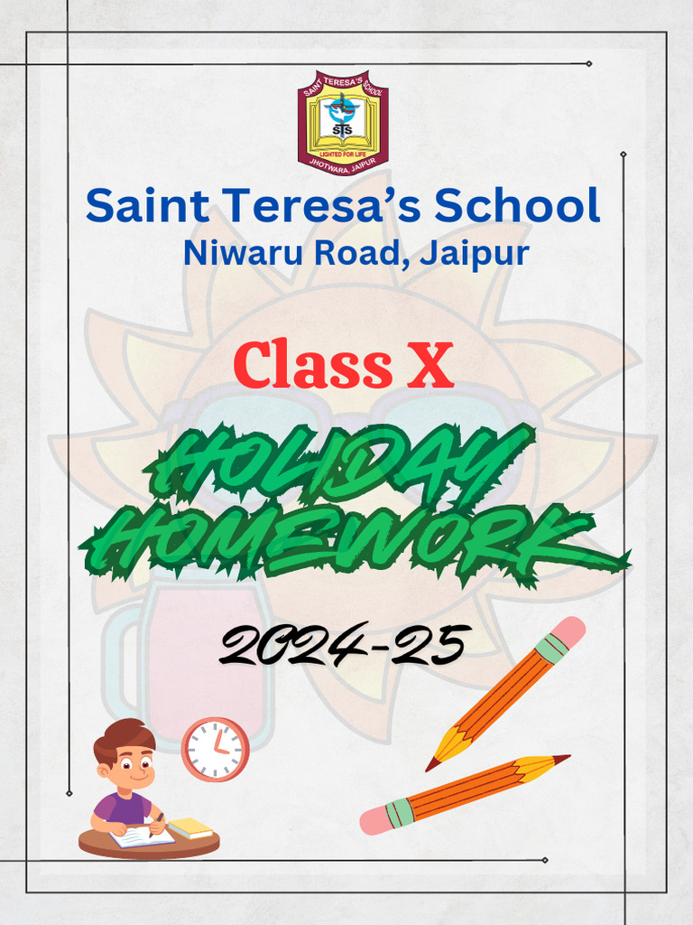 Class X Holiday Homework 2024-25 | PDF | Sustainable Development