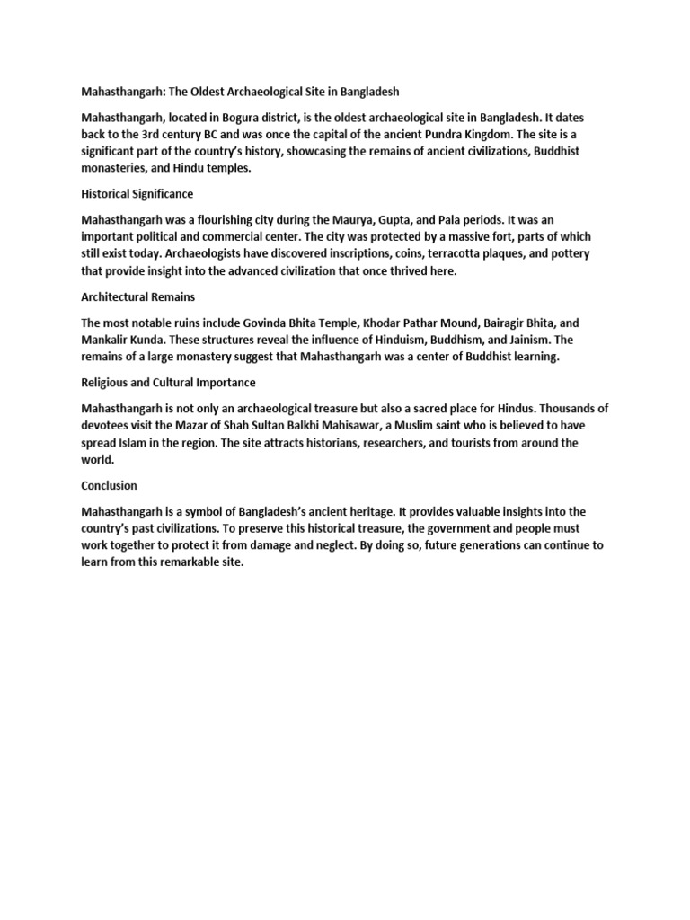 Mahasthangarh | PDF