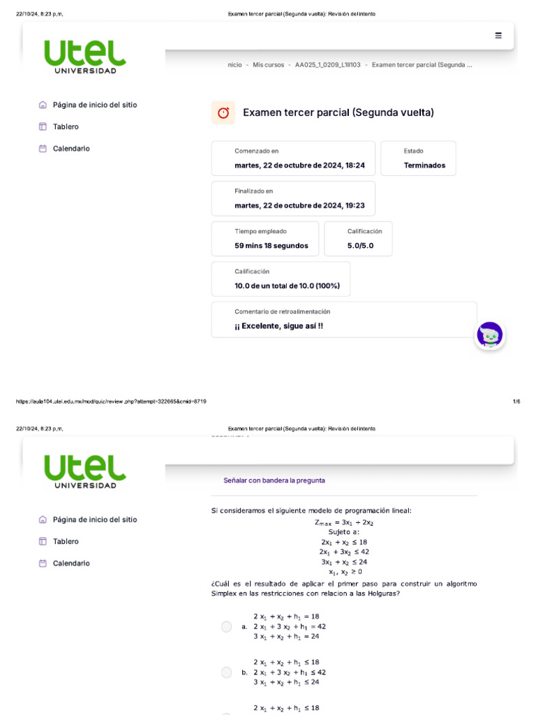 SEM 3 EXM 2 VUELTA INVESTIGACION DE OPERACIONES | PDF