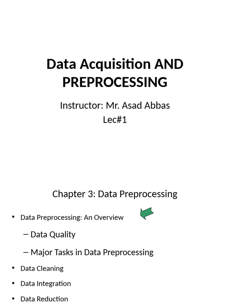 Data Preprocessing Techniques Guide | PDF | Data | Data Quality