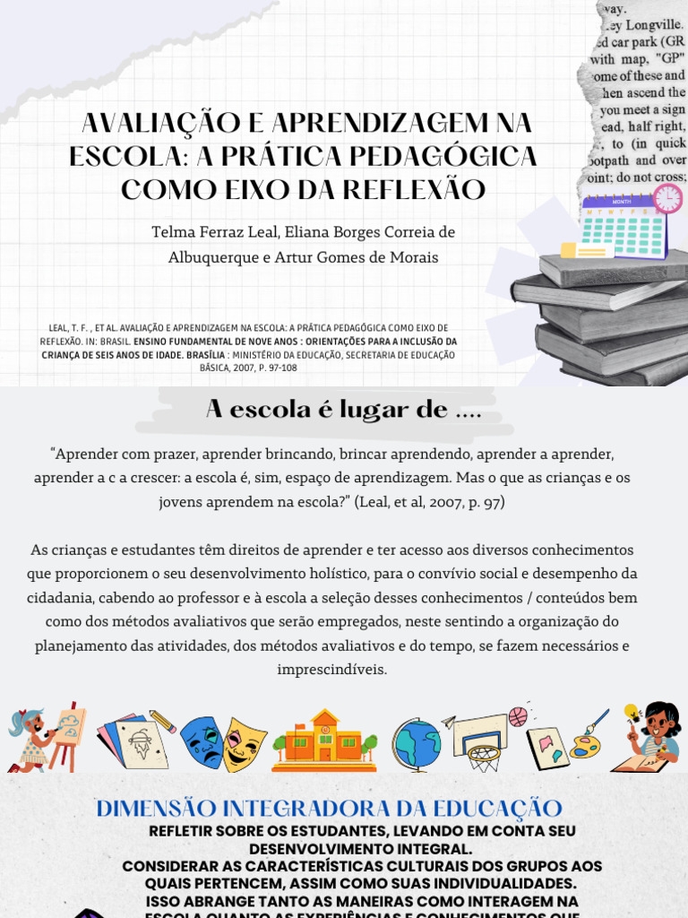 Avaliação e Aprendizagem na Escola | PDF | Aprendizado | Pedagogia