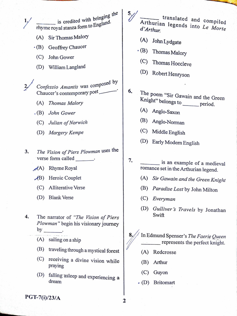 OPSC PGT 2024 Paper 2 | PDF