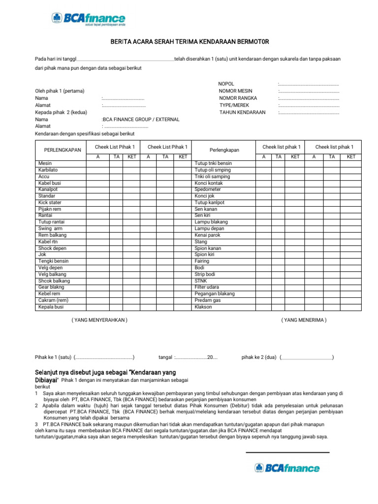 BSTK Bca Versi 2SIP | PDF