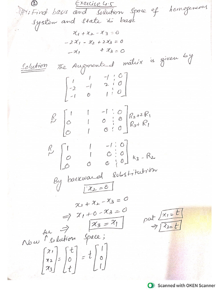 Linear Algebra 4.5 | PDF