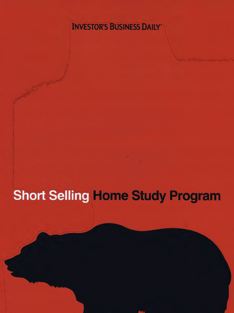 IBD Short Selling Course Manual 1 (Black & White Copy) | PDF
