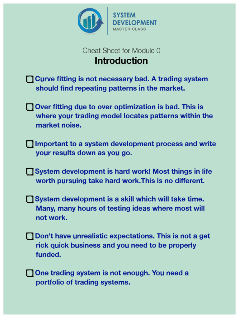 SDMC Cheat Sheet Module 0 | PDF