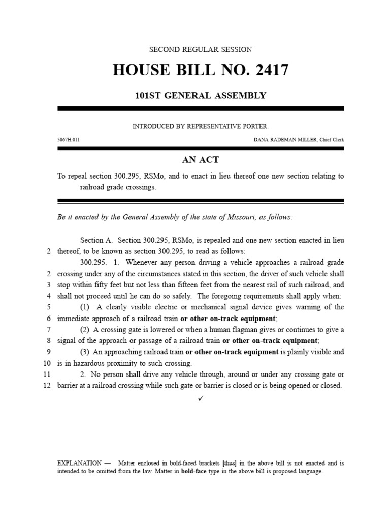 House Bill No. 2417: 101St General Assembly | PDF