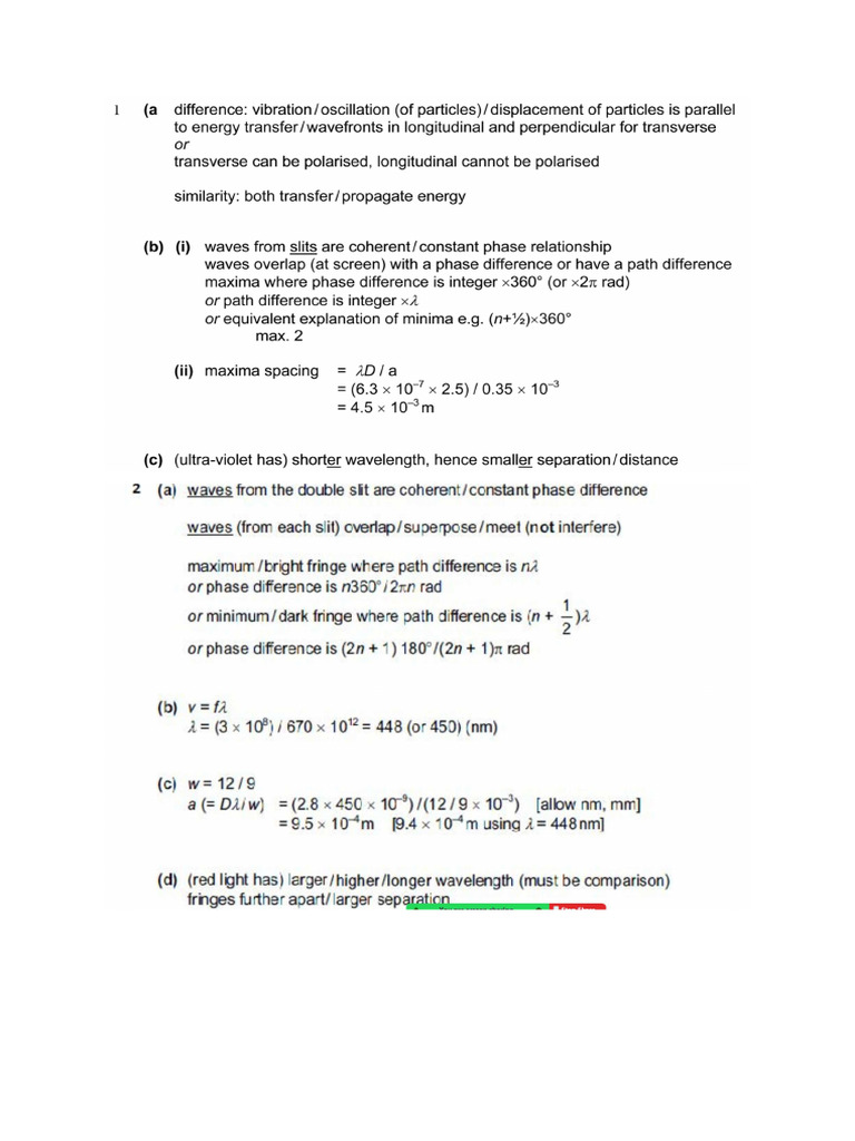 MS_Diffraction and Interference_1 | PDF