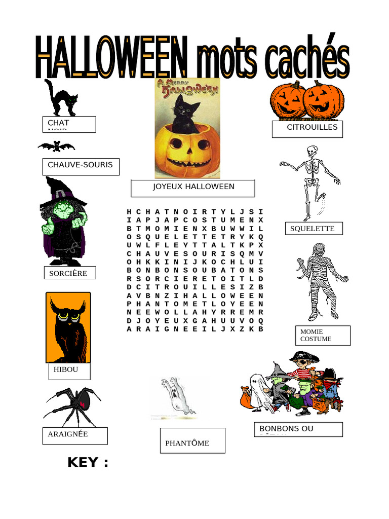 Les Mots Dhalloween Dictionnaire Visuel - 5470 | PDF | Halloween ...