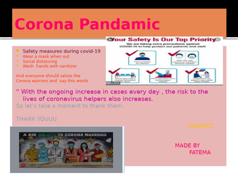 Corona Pandamic | PDF