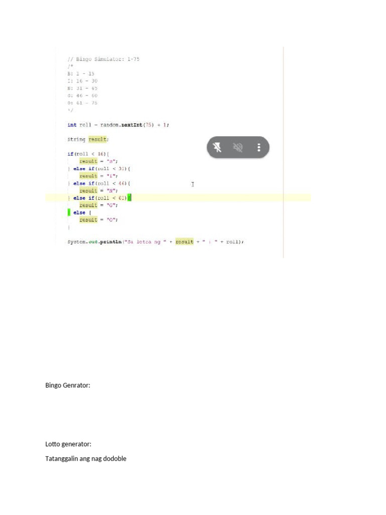 LOtto Genrator Activity | PDF