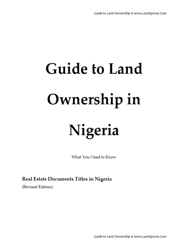 Guide To Land Ownership | PDF | Private Law | Common Law