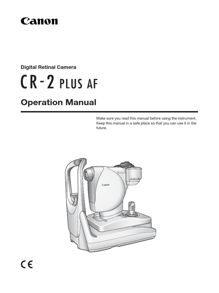 Canon CR-2 AF Manual | PDF | Medical Device | Electrical Connector