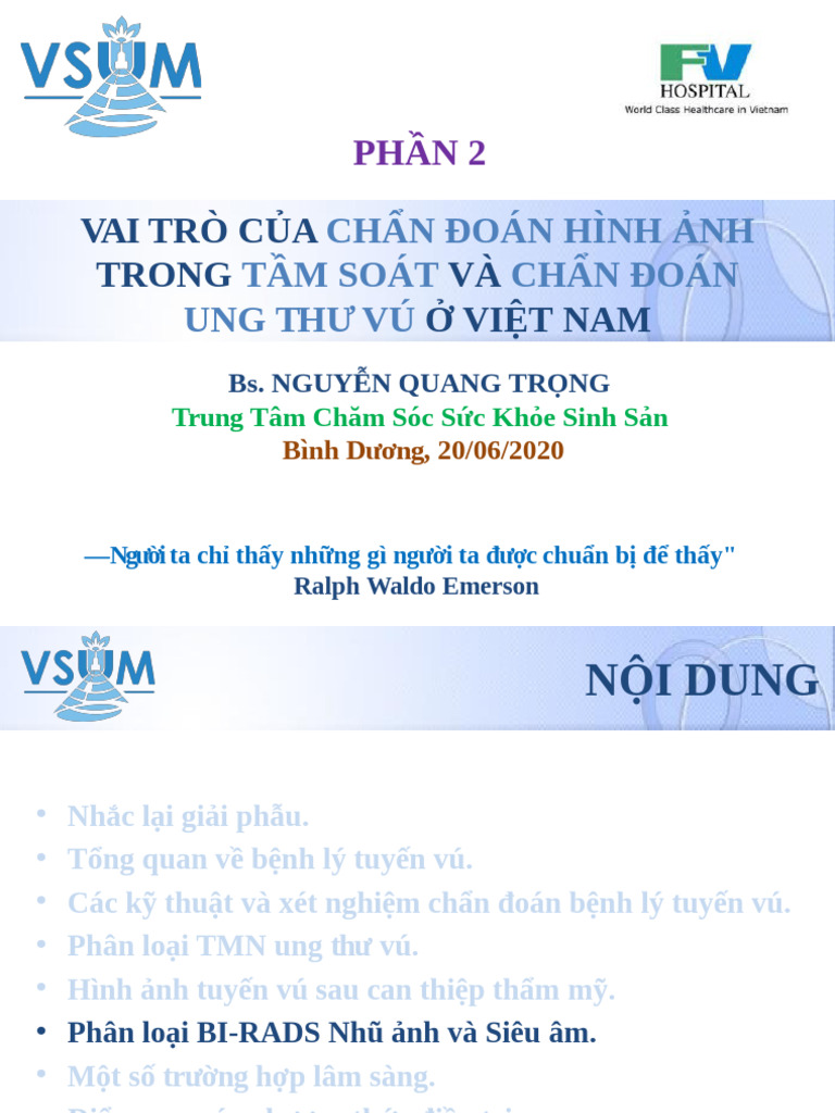[Cap Nhat 2020] Phan Loai BI-RADS Tren Nhu Anh Va Sieu Am Vu, BS Nguyen ...