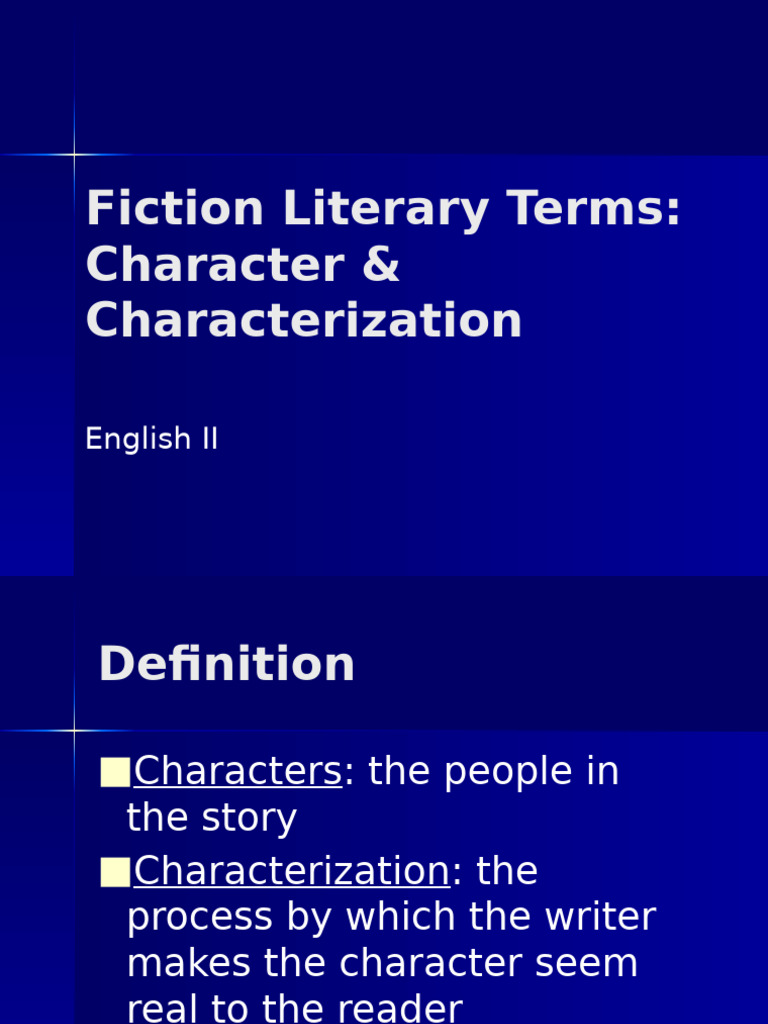 Character and Characterization | PDF | Psychology