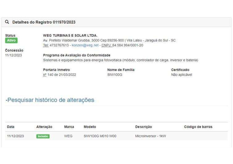 INMETRO - SIW100G M010 W00 | PDF