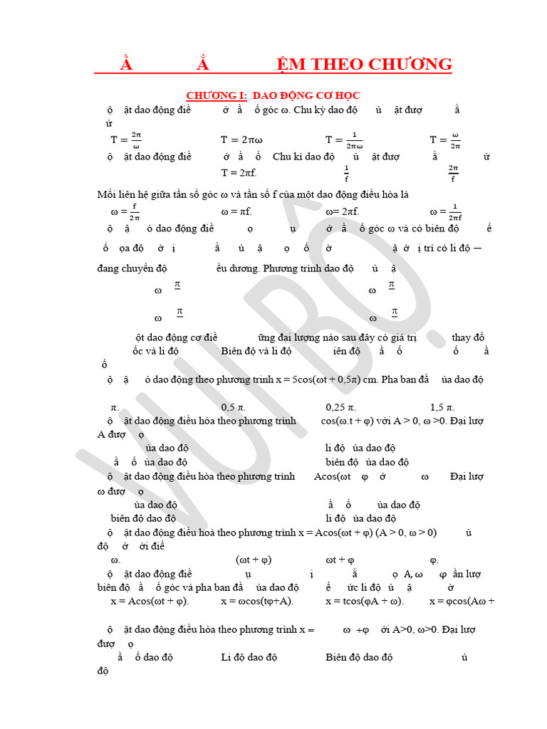 Ly Thuyết Ôn Thi 2024 | PDF