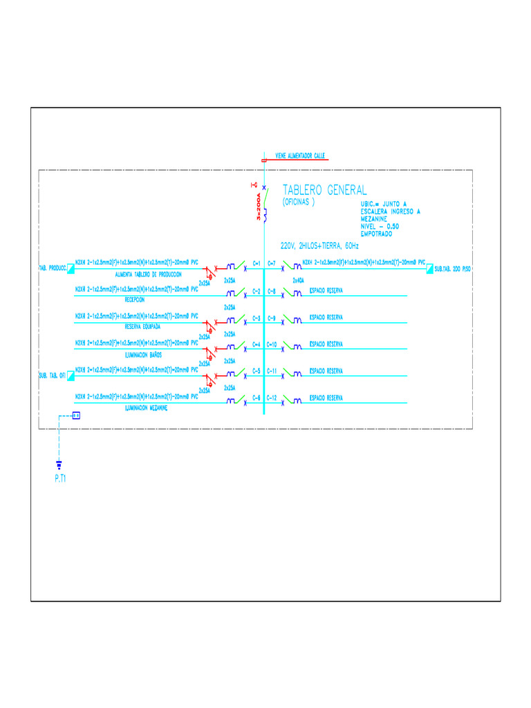 Diagrama Tablero General | PDF