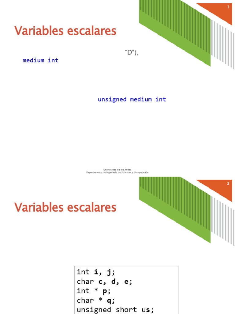 04 A Variables de Tipos de Datos Escalares - Ejercicios | PDF | Variable (informática ...