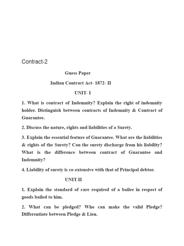 Contract 2 | PDF | Guarantee | Law Of Obligations