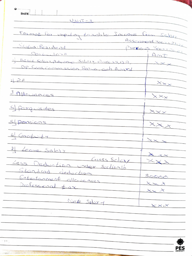 Taxation Unit 3 | PDF