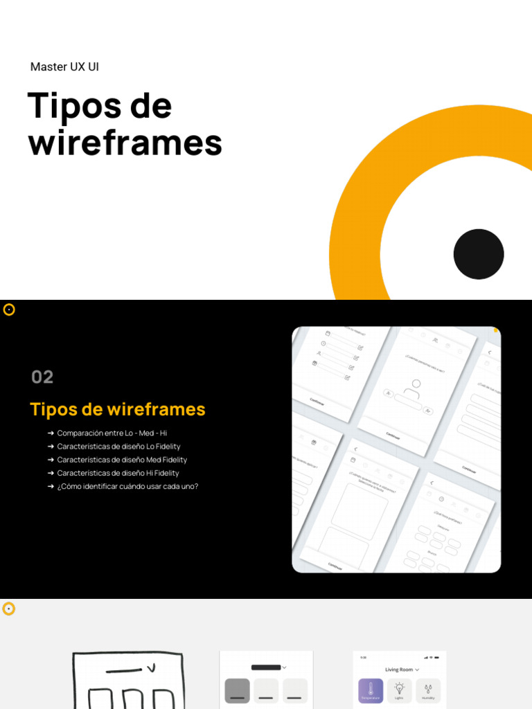 Guía de Tipos de Wireframes en UX/UI | PDF | Aplicación movil | Diseño