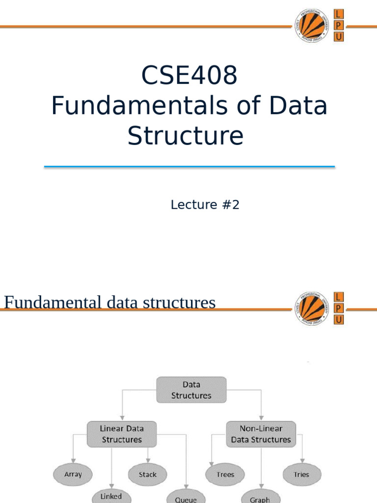 Lecture 2 (Basic DS) | PDF | Algorithms And Data Structures | Combinatorics