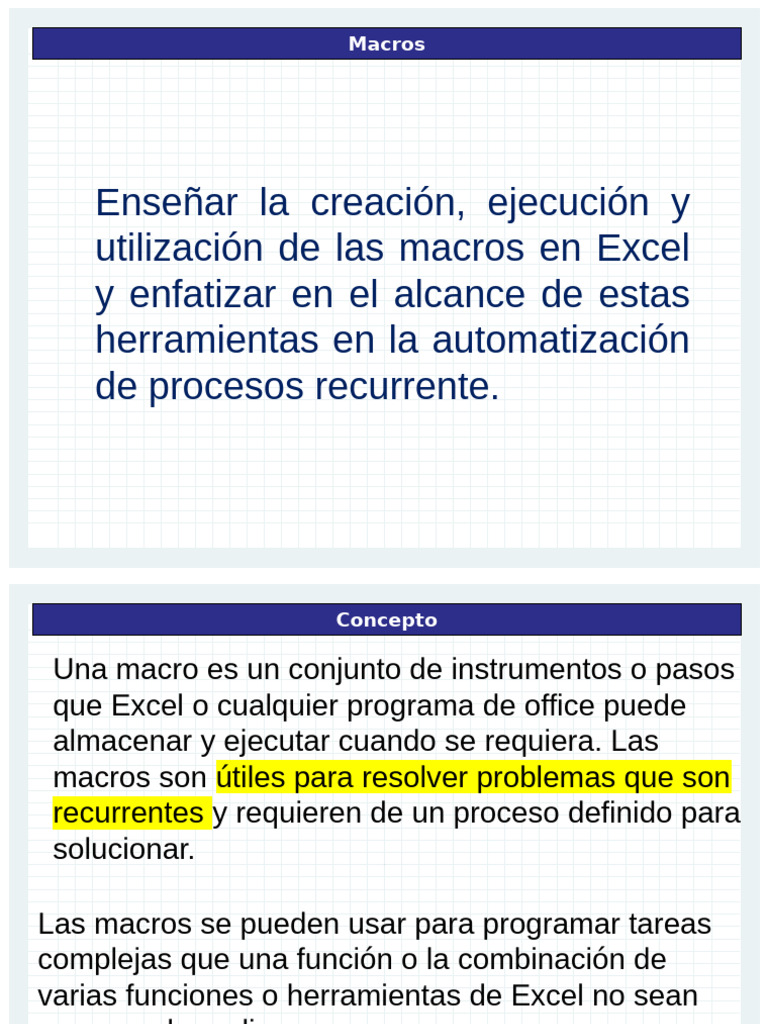 Macros | PDF | Macro (informática) | Microsoft Excel