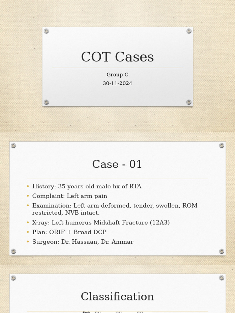 Orthopedic Trauma Cases Analysis | PDF