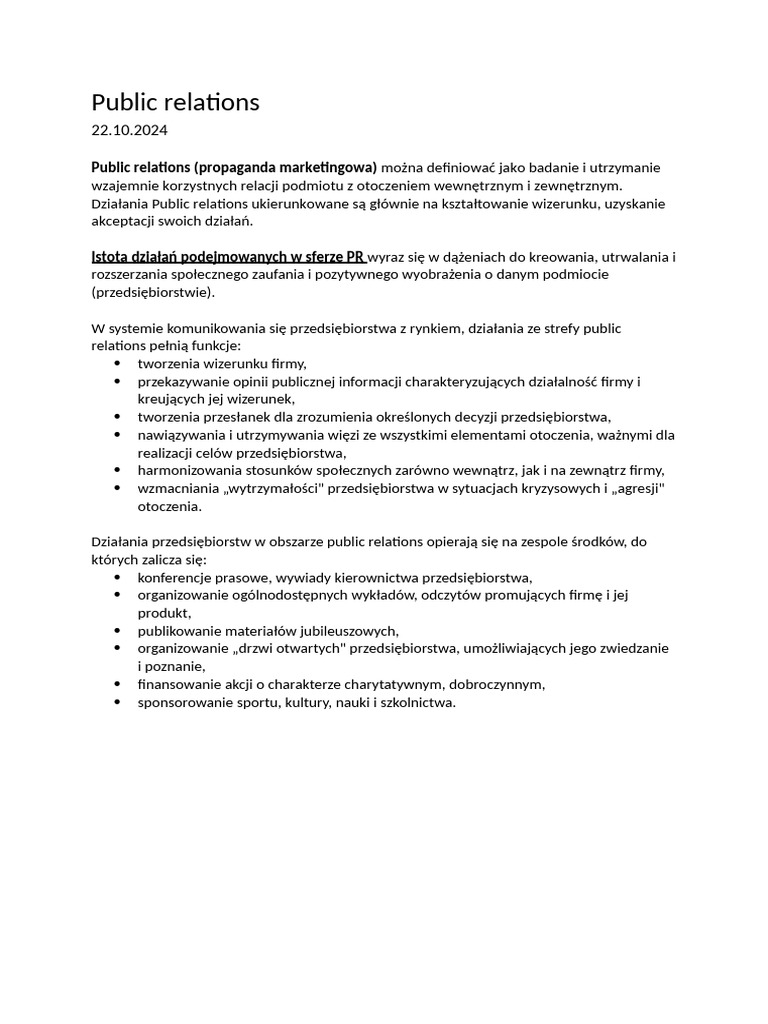 Public relations | PDF